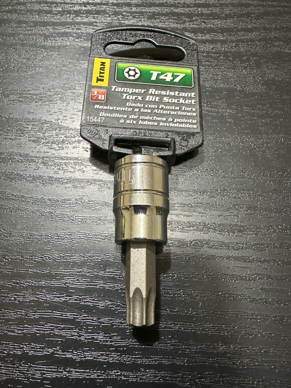 Titan TR47 Tamper Resistant Torx T47 Bit Socket 15447 - 3/8" Drive | eBay