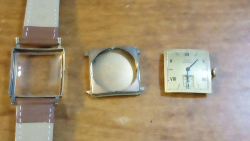 Vintage 1946 Elgin De Luxe Men's Watch 17J Grade 555 10k GF New Leather ...