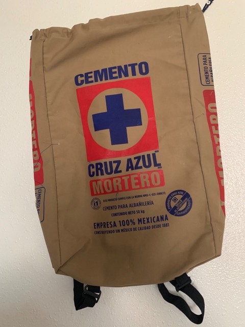 Mochila CRUZ AZUL tipo bulto de cemento (AGUJETA) | eBay