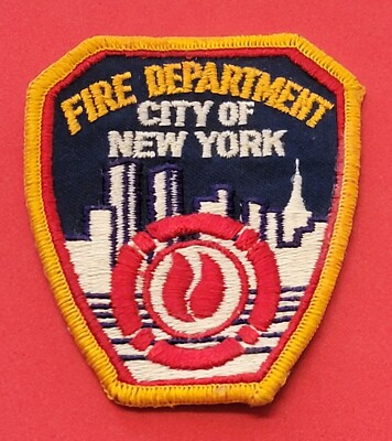FDNY CITY OF NEW YORK FIRE DEPARTMENT PATCH, Twin Towers VINTAGE | eBay