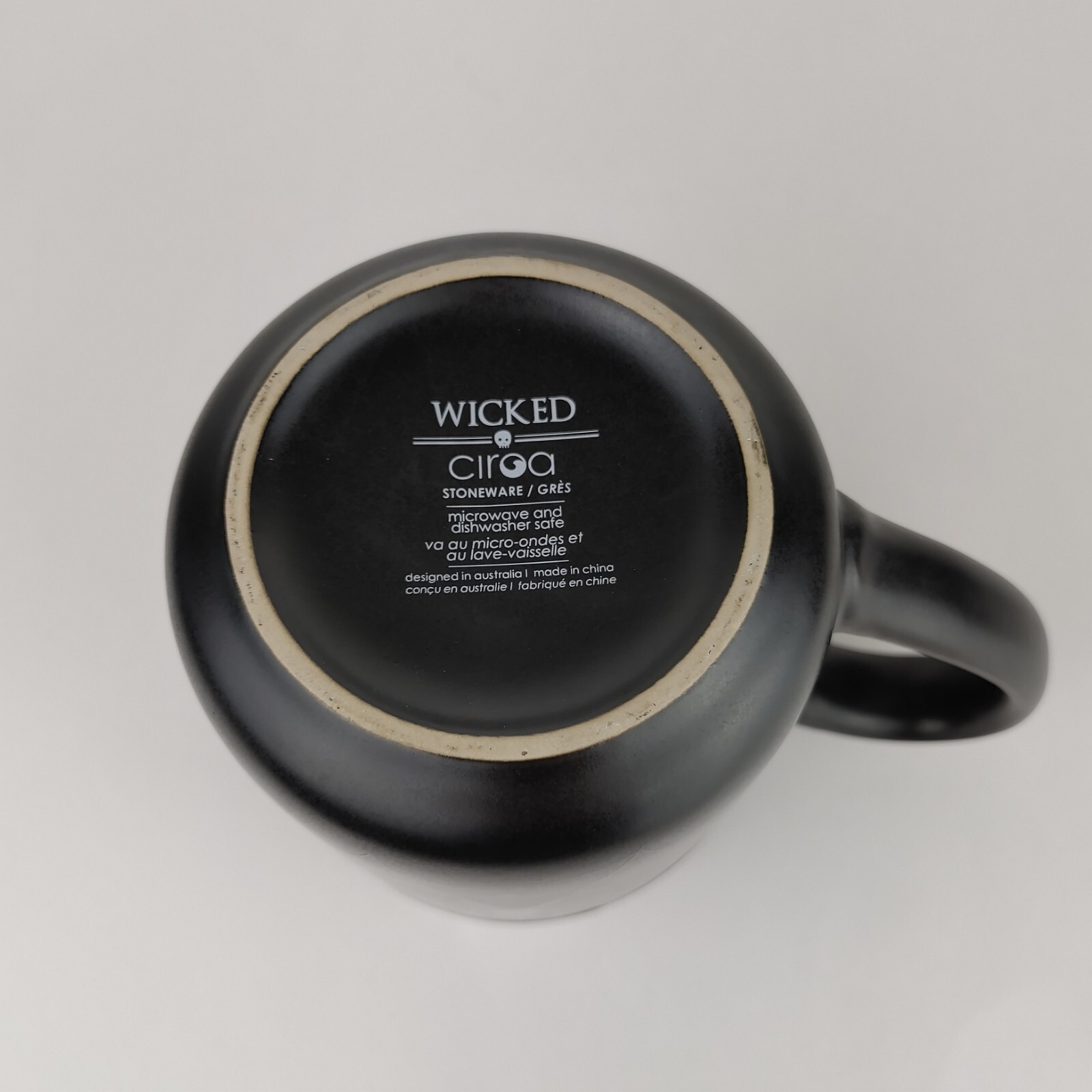 Wicked Ciroa 21oz Stoneware Coffee Soup Tea Mug Cup Halloween Black ...