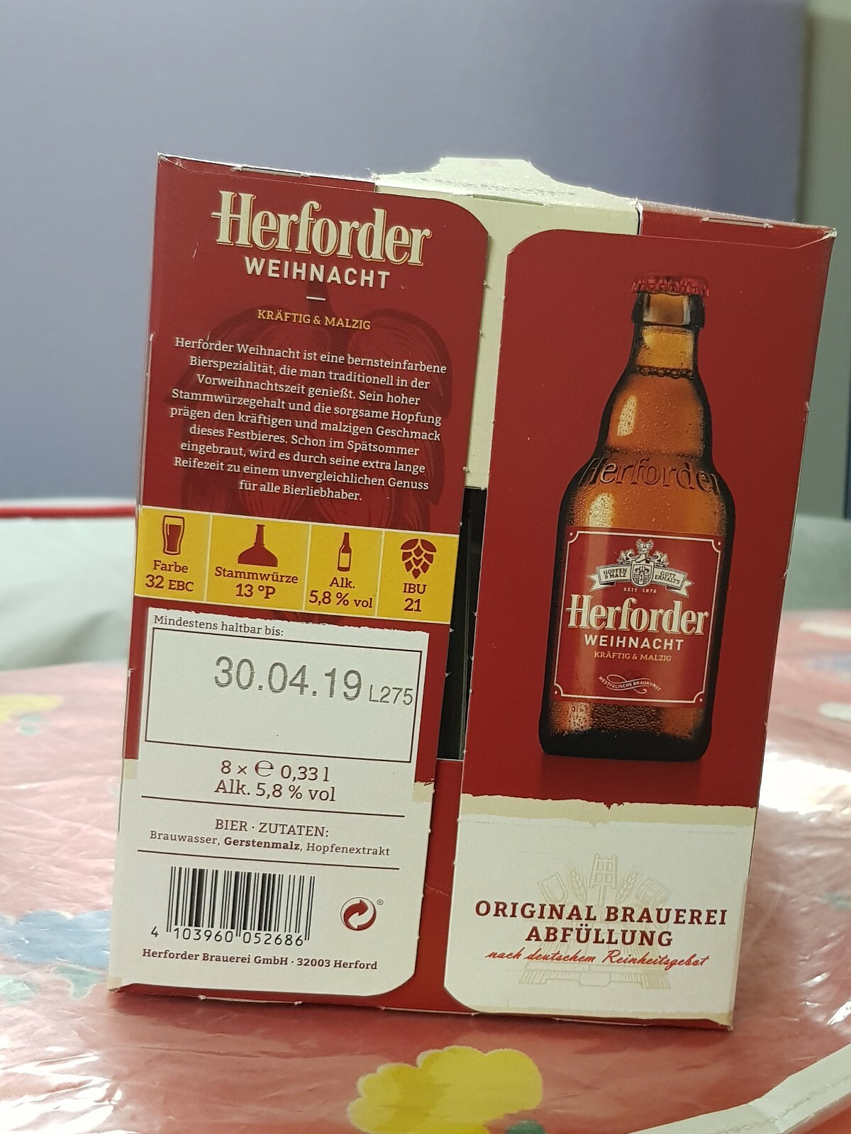 German BEER BOX HERFORDER WEIHNACHT COLLECTORS Box | eBay.de