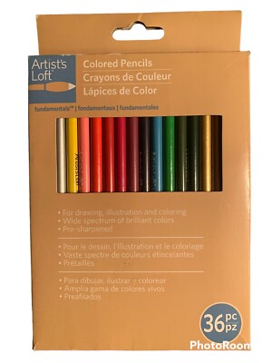 CD Artists Loft Set of 36 Assorted Colored pencils, Sharpened And ...