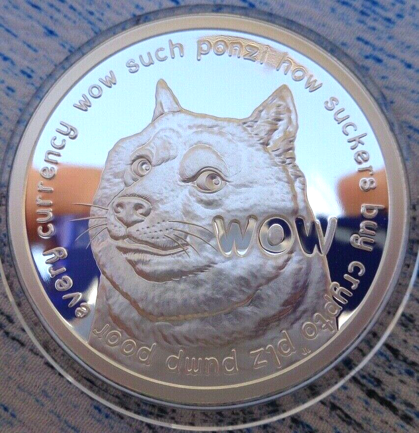 1 oz. 2021 DogeCoin Silver Shield Mini-Mintage Proof .999 fine silver ...