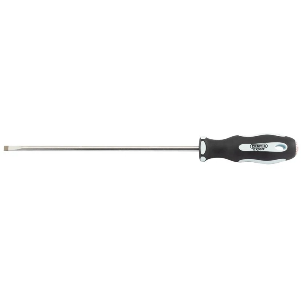 Draper Tools Plain Slot 5.5 x 200mm Soft Grip Parallel Tip Screwdrivers ...