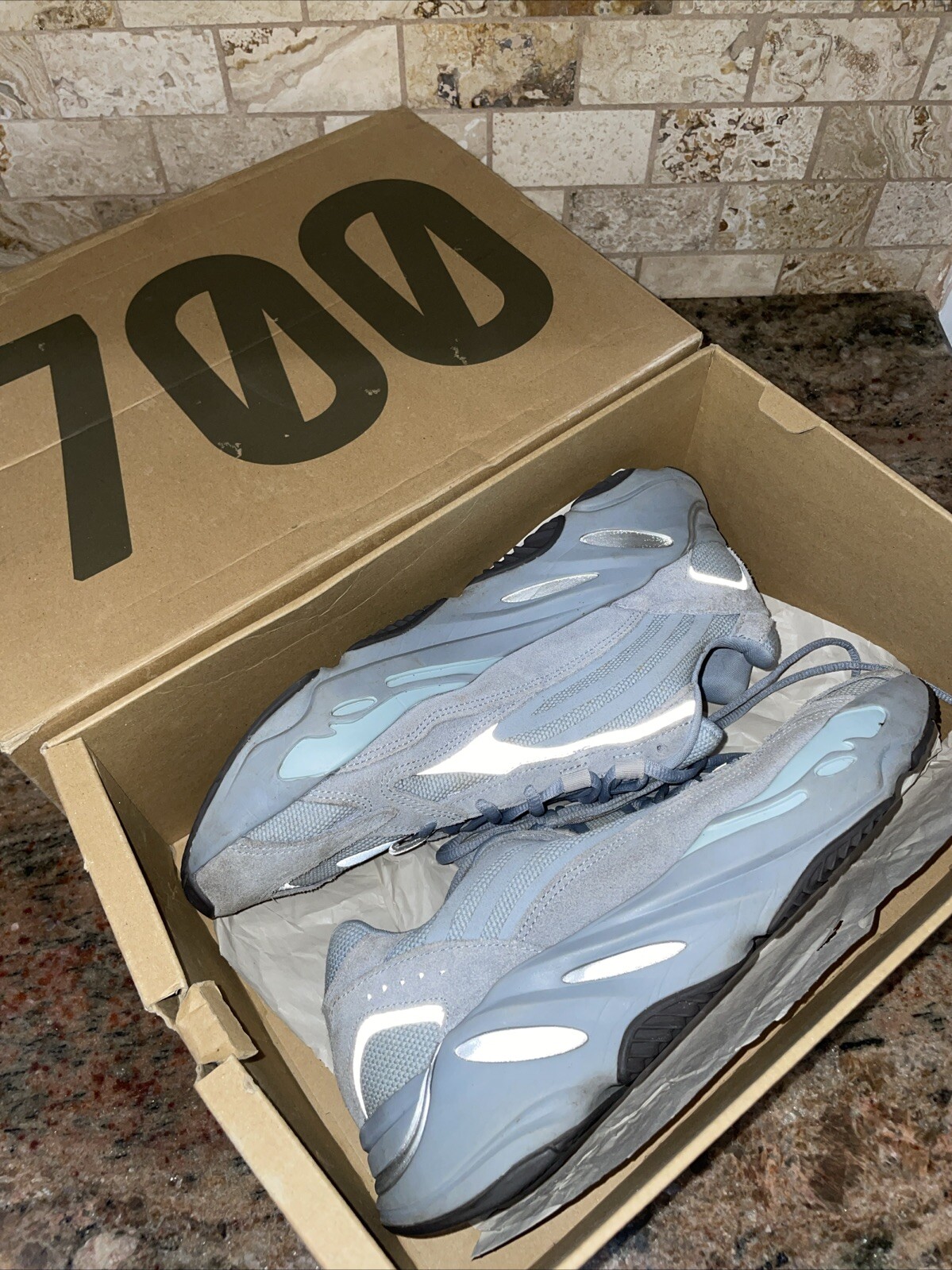 Adidas Yeezy Boost 700 V2 Mens Sz 12 Hospital Blue Athletic Sneaker ...