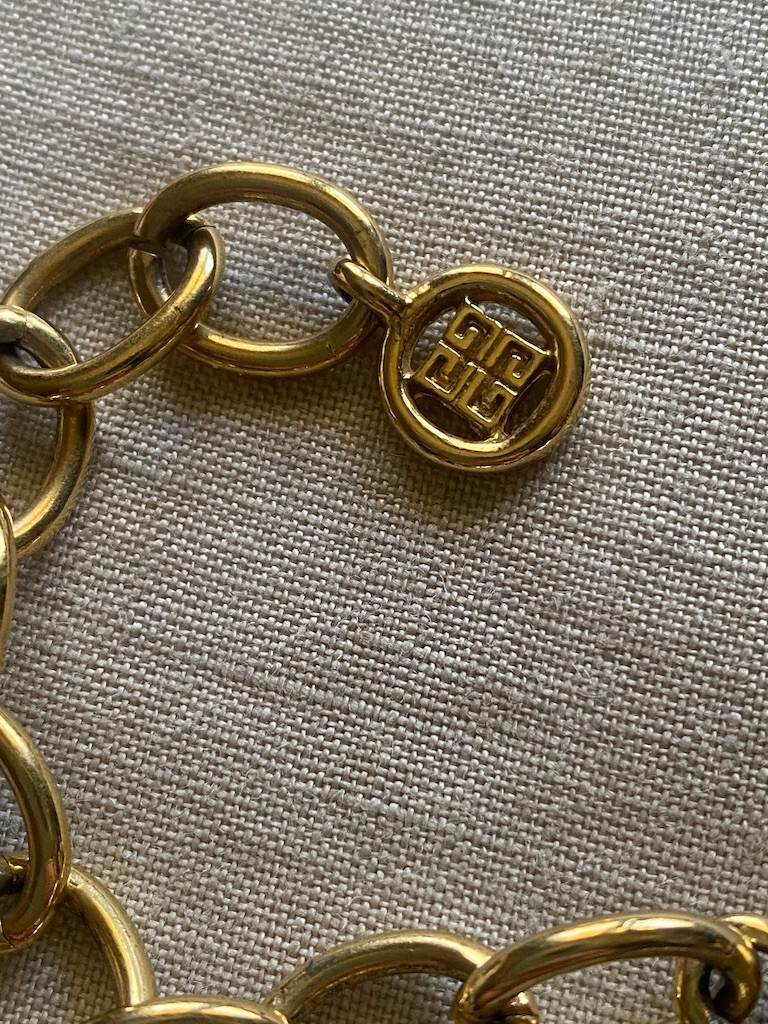 RARE! Authentic Givenchy Vintage Statement Gold Tone … - Gem