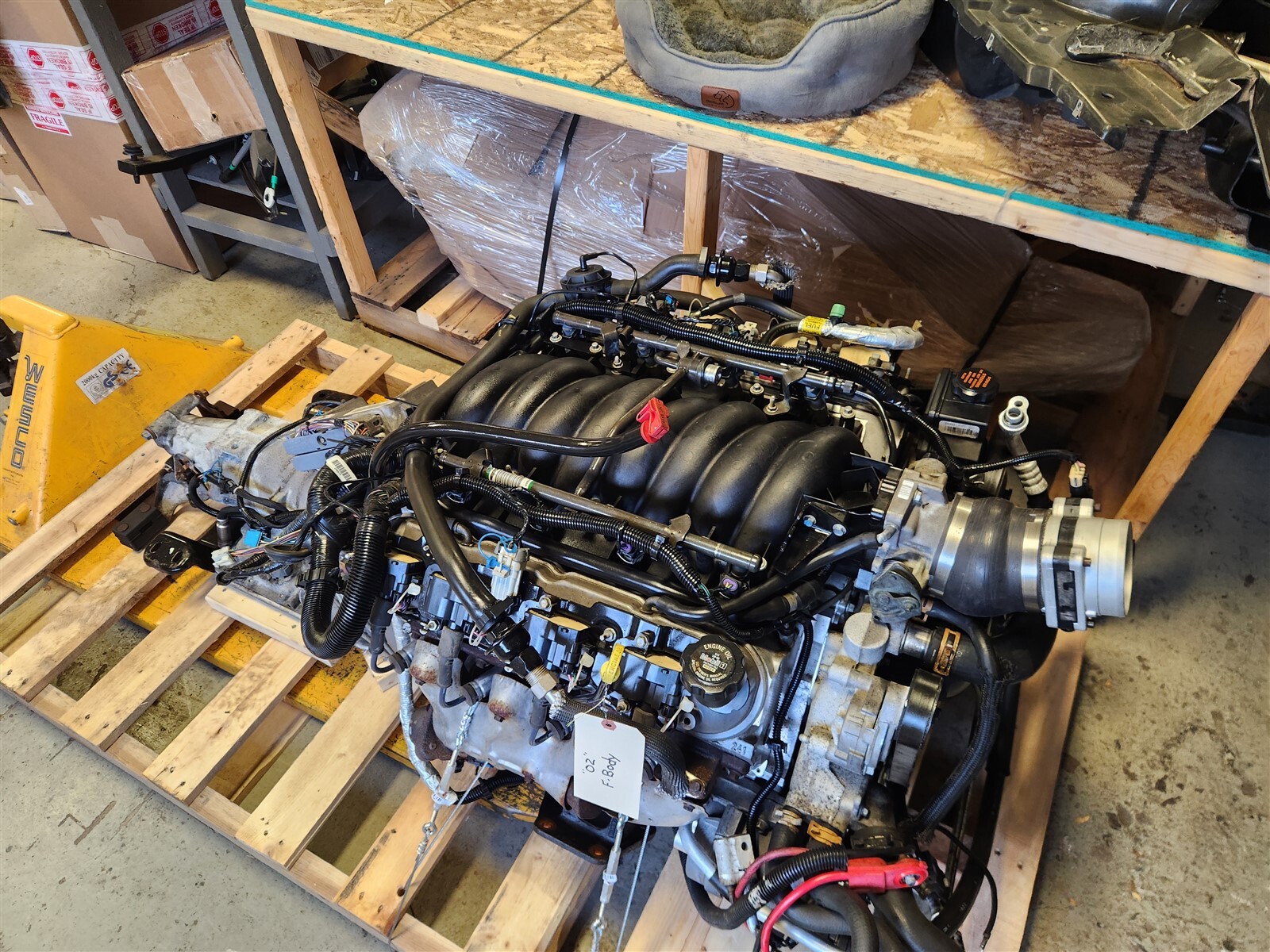 02 Trans Am Camaro LS1 Engine with 4L60e Auto Transmission 72k RUNS ...