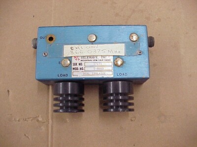 Telewave T-8660 Dual Isolator 866.0375 MHz CH-1 CONV | eBay