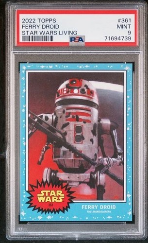 2022 Topps Star Wars Living Set Ferry Droid Card #361 PSA 9 Mint | eBay