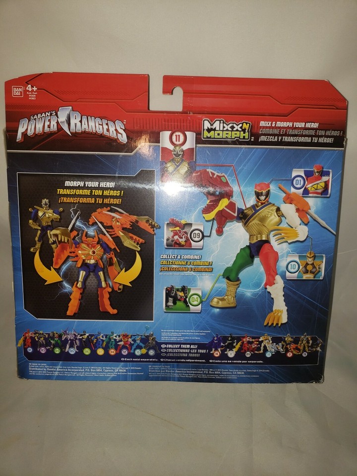 New In Box Power Rangers Samurai Mixx N Morph Gold Ranger Clawzord ...
