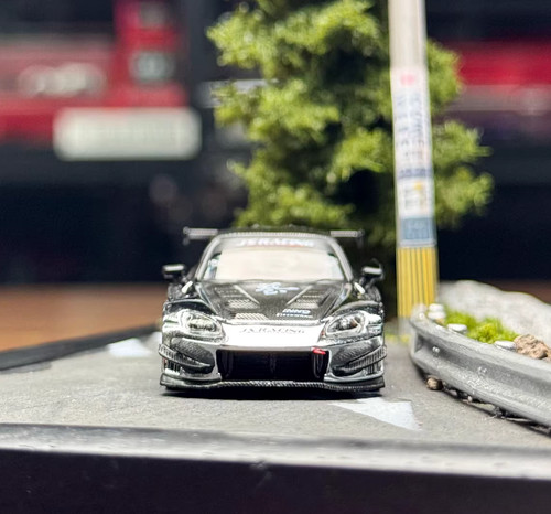 Inno 1:64 Silver Carbon S2000 JS Racing Sports Model Diecast Collect ...