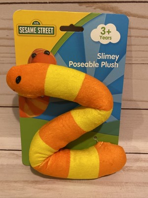 New 12" Slimey Worm Poseable Plush Oscar Grouch Pet Sesame Street ...