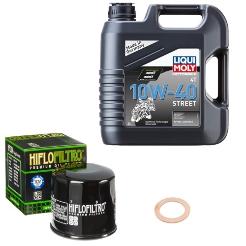 Kawasaki Z 900 B ABS ZR900BBA 2019, LIQUI 10W-40 Street 4L, HiFlo ...