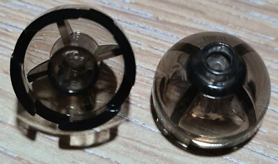 2 x GENUINE LEGO trans black clear rounded brick (2x2) part 553 | eBay UK