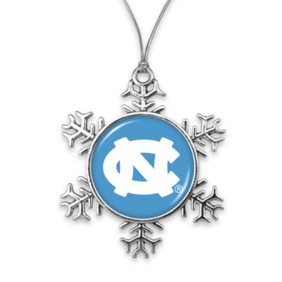 59715 North Carolina Tarheels Snowflake Christmas Ornament | eBay