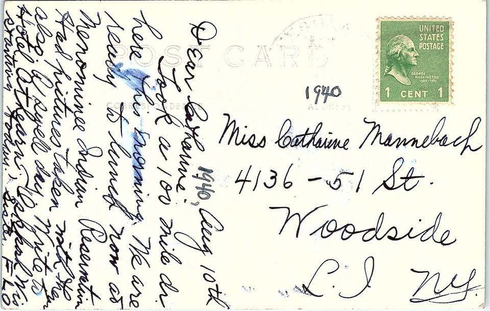RPPC WI Keshena Falls Menominee Indian Reservation Wolf River Real ...