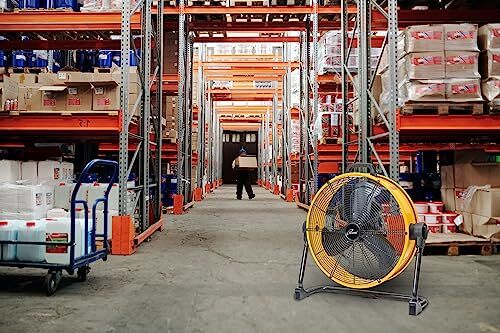 20 Inches 5703 CFM Heavy Duty High Velocity Barrel Floor Drum Fan With ...