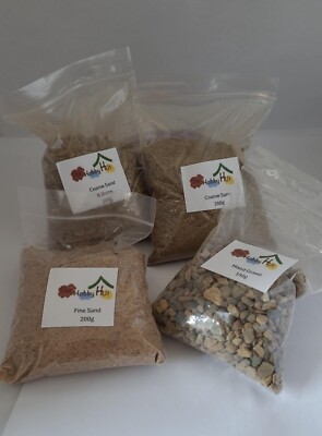 Model basing materials-Sand/Gravel/Slate. Warhammer/Trains/Scenery ...