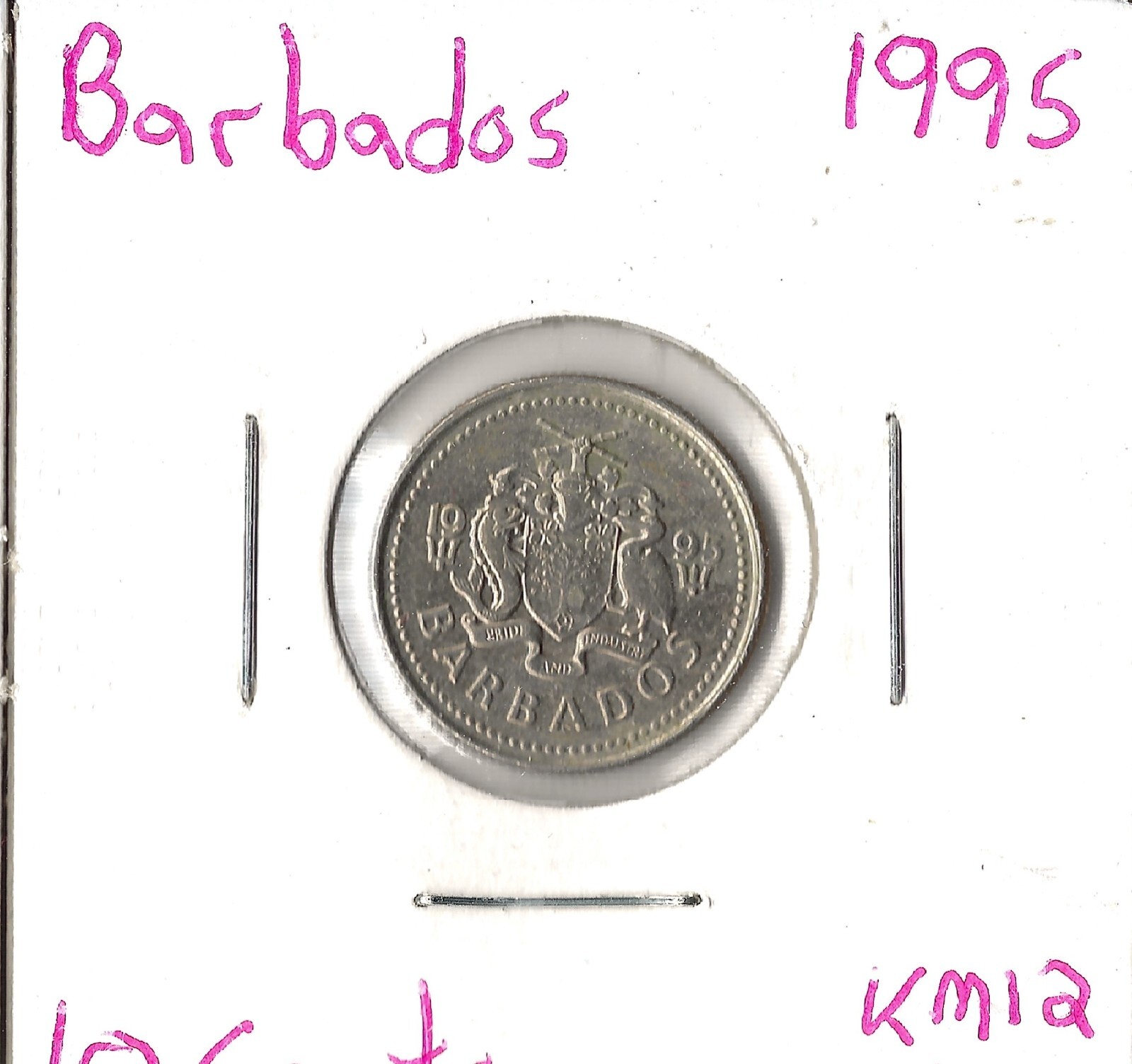 Coin Barbados 10 Cents 1995 KM12 | eBay