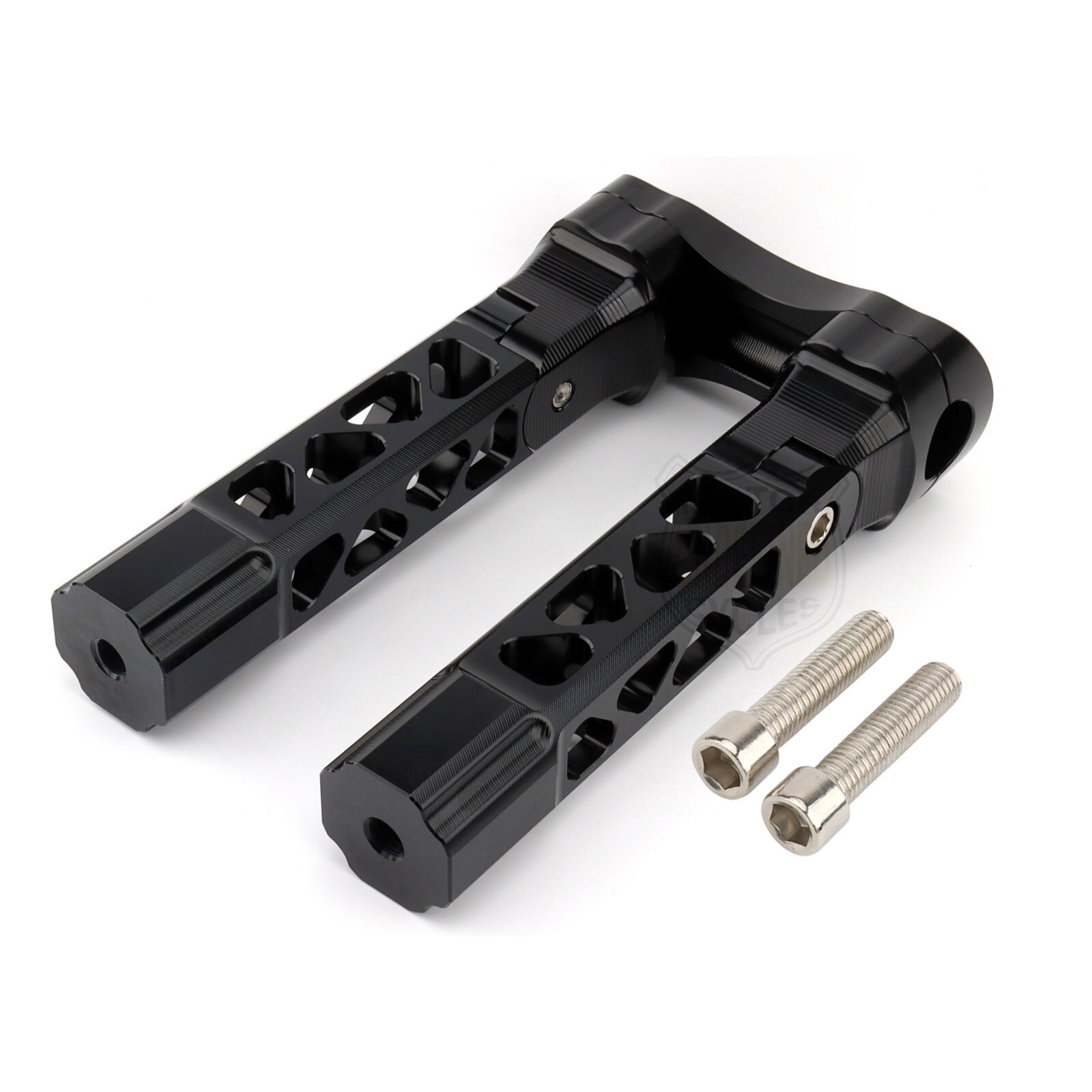 25mm One Piece Top Clamp Pullback Handlebar Riser Tall 8.5" Extension ...