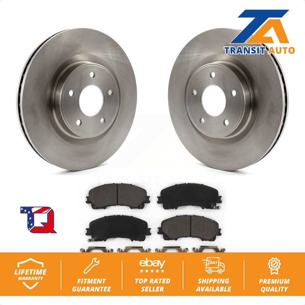 Front Disc Brake Rotors And Ceramic Pads Kit For INFINITI Q50 QX50 Q60 ...