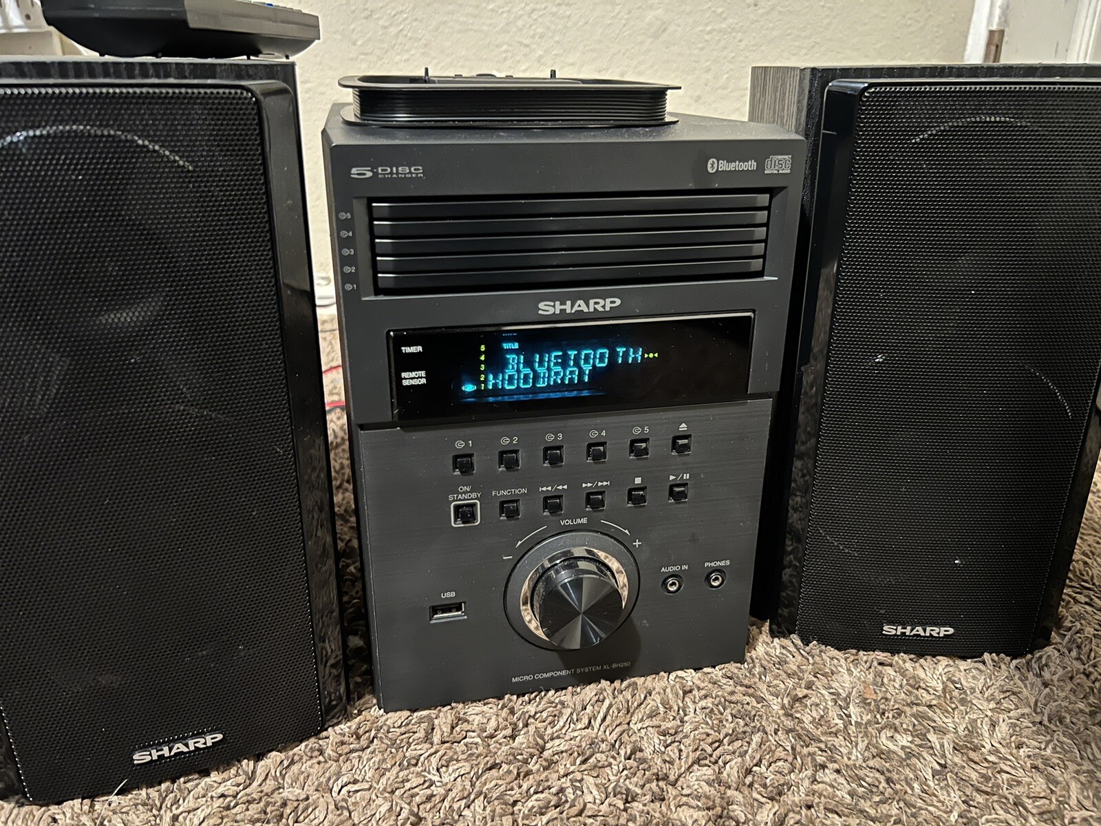 Sharp XL-BH250 5-Disc Speaker System 74000378452 | eBay