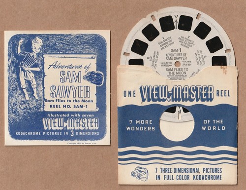 Vintage View-Master reel and booklet #SAM-1 Adventures of Sam Sawyer | eBay
