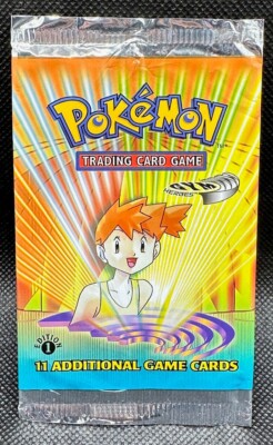 1999 2000 Pokémon TCG 1st Edition Gym Heroes Empty Booster Pack Vintage ...
