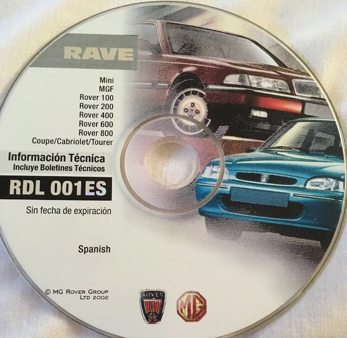 Technical Information Disk / CD - T4 MG Rover / Testbook RDL 001ES No ...