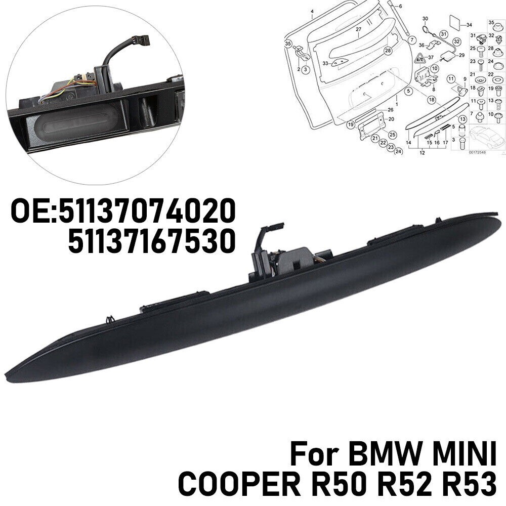 Rear Tailgate Handle Grip Trunk Boot For BMW Mini Cooper R50 R52 R53 ...