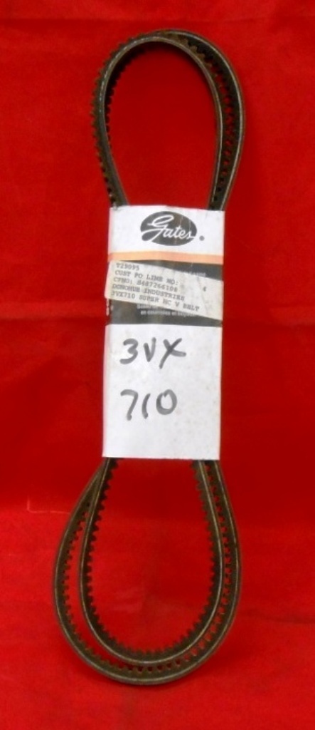 GATES SUPER HC V-BELT, 3VX710, 71" CIRC. OIL & HEAT RESISTANT | eBay