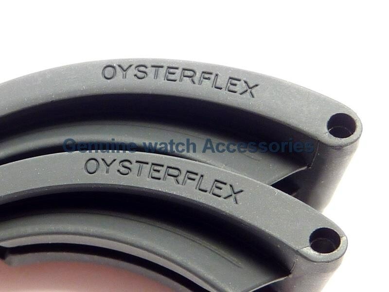 ROLEX Daytona Oysterflex 20mm BLACK Rubber Strap (Sizes E & F) 350501 ...