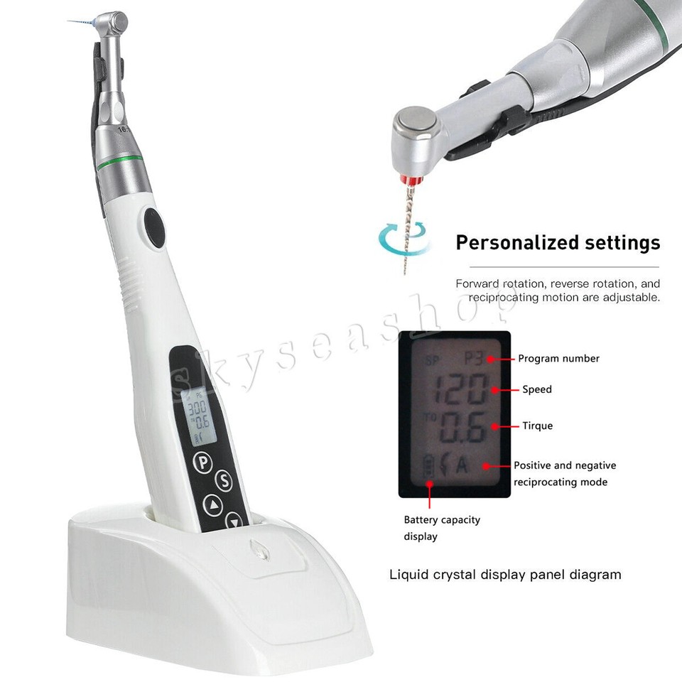 Reciprocating LED Dental Endo Motor 16:1 Cordless /10Packs NITI Files ...