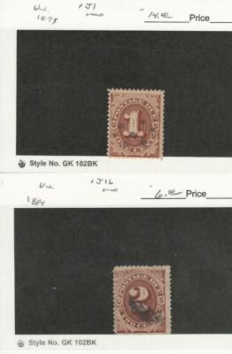 United States, Postage Stamp, #J1, J16 Used, 1879-84, JFZ | eBay