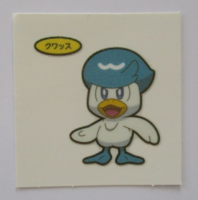 Quaxly Pokemon Daiichi Pan Decochara Seal Part 197 Sticker 2023 Bread ...
