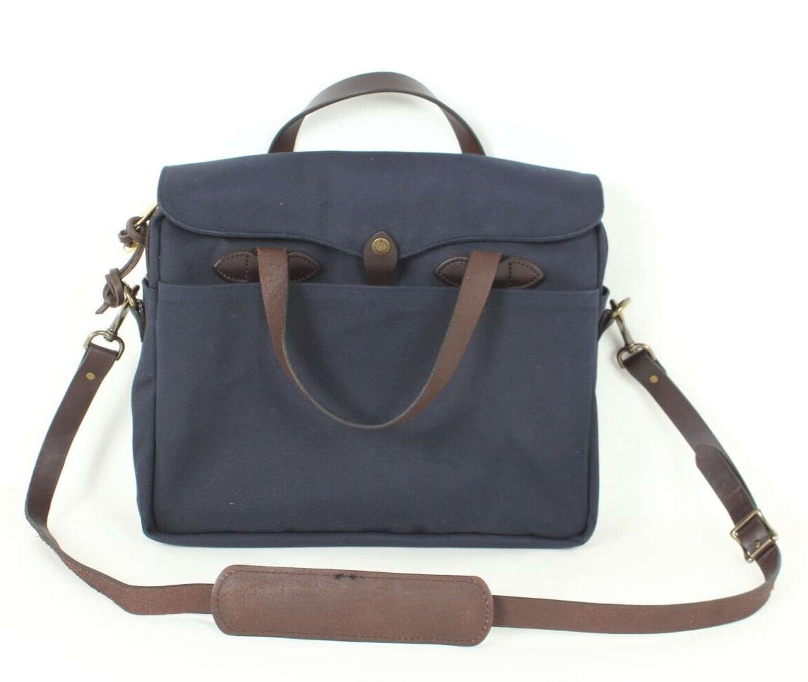 Filson 13L Original Briefcase. Navy /60444/ - Gem