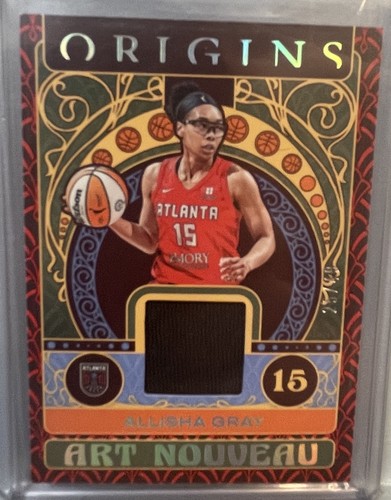 2023 Panini Origins WNBA Art Nouveau Memorabilia Red 25/49 Allisha Gray ...