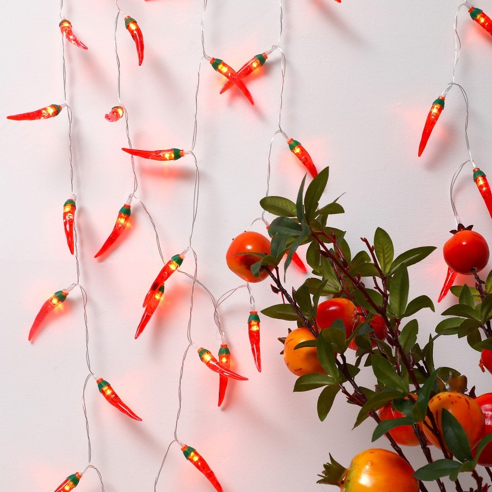 LED Chili Pepper Lights String Decorative Chile Party Decoration | eBay ...