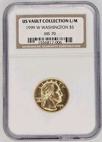 1999-W $5 COMMEMORATIVE GEORGE WASHINGTON GOLD COIN NGC MS70 MS-70 | eBay