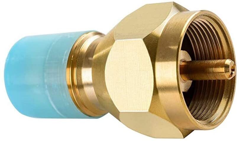 1lb Convert Propane LP TANK POL Service Valve to QCC Outlet Brass ...