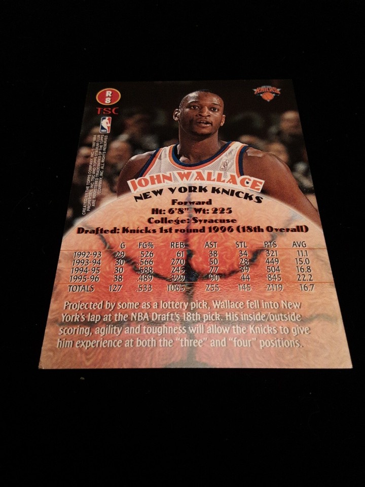 1996-97 Topps Stadium Club Rookies R8 John Wallace New York Knicks | eBay