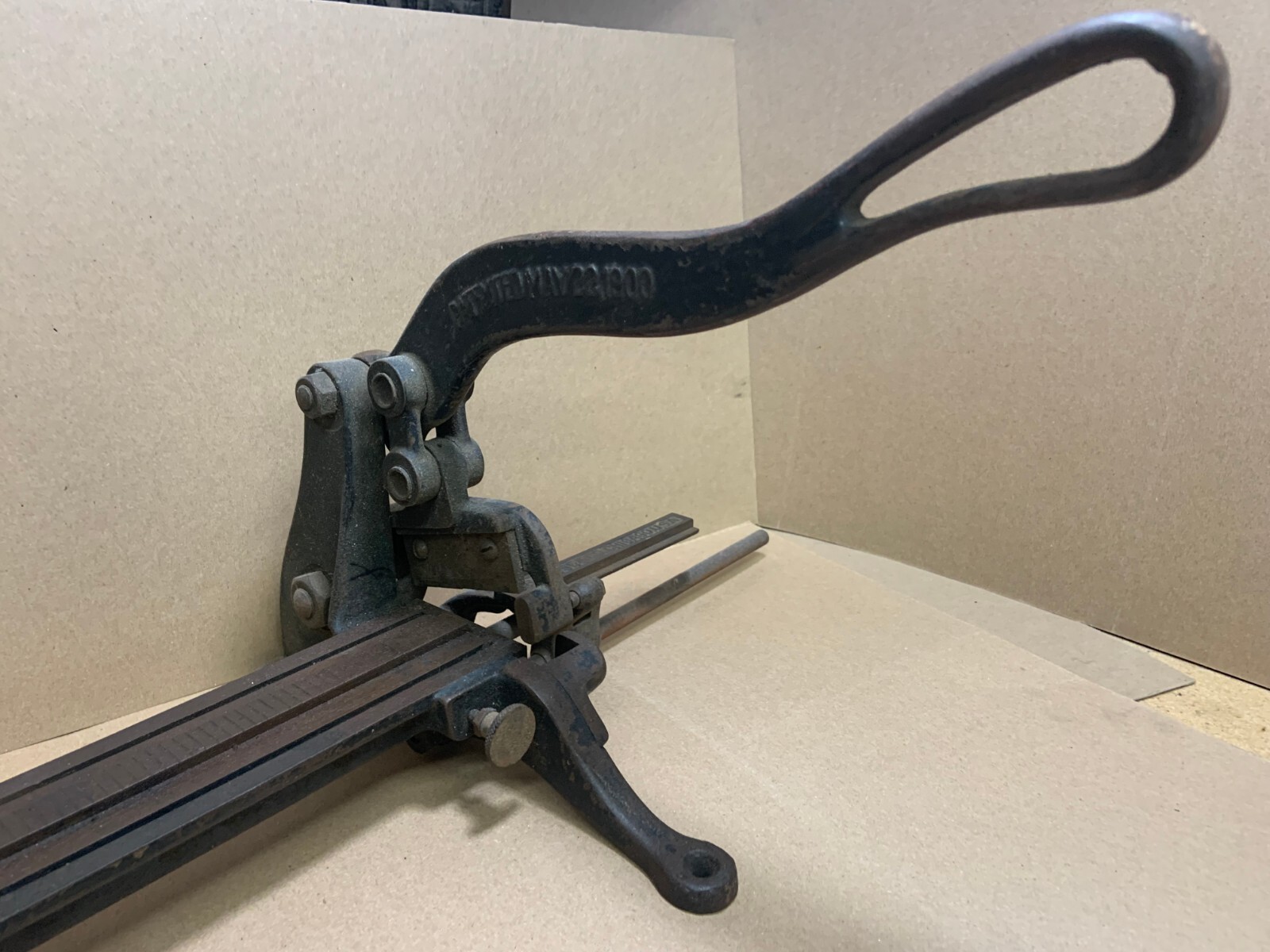 Antique Printer's Tool Slug Cutter H.B. Rouse & Co. Chicago Cast Iron ...