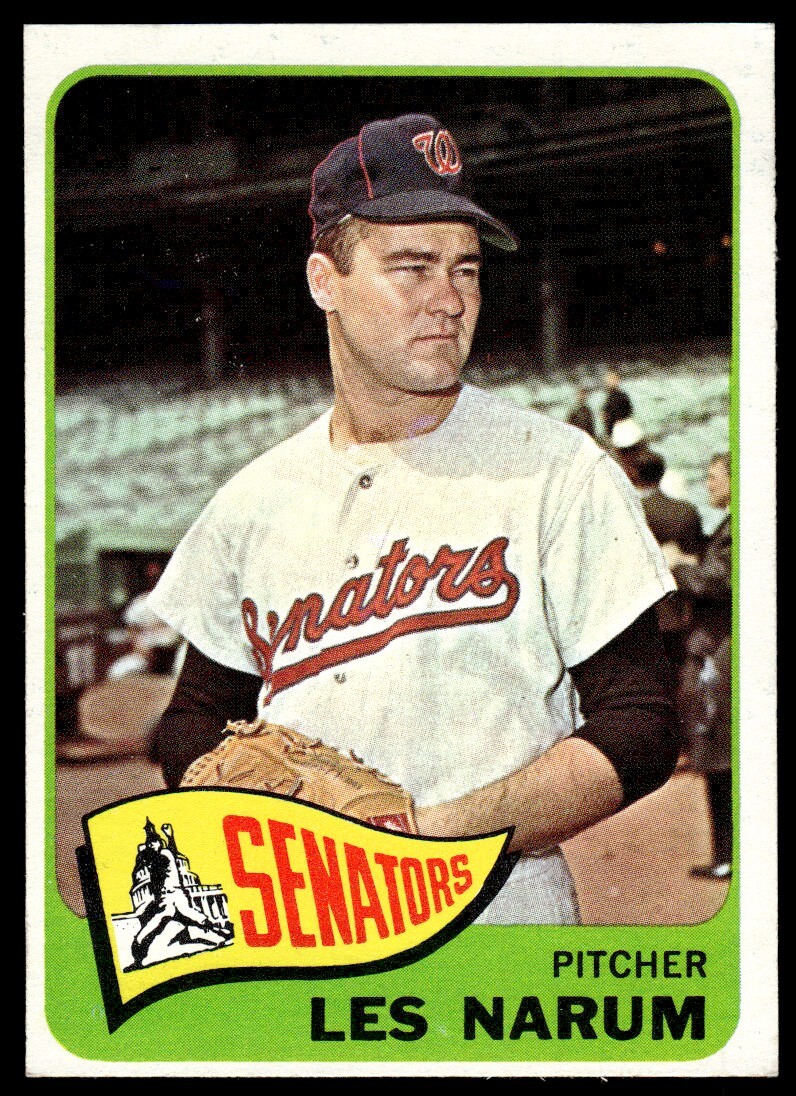 1965 Topps Buster Narum Washington Senators #86 @ | eBay
