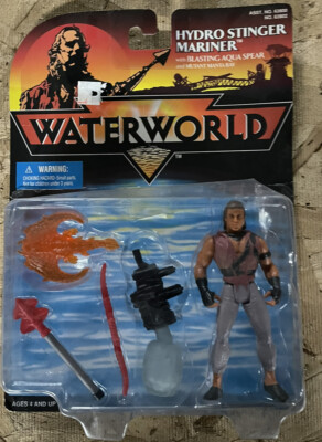 vintage Waterworld Hydro Stinger Mariner Kevin Costner Action Figure ...