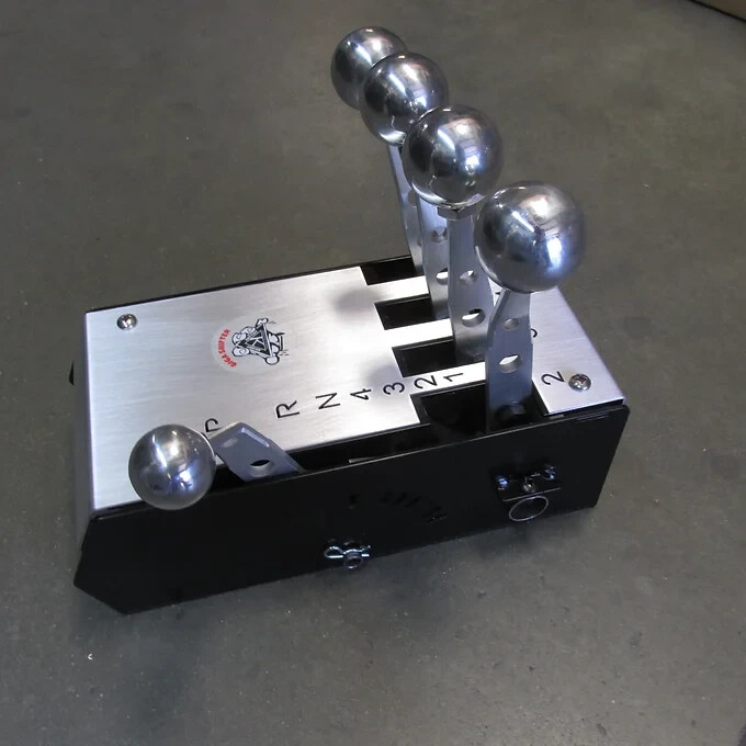 Giga Lightning Shifter with Chrome Knobs for 2004R, 700R4, 4L60E, 4L80E ...