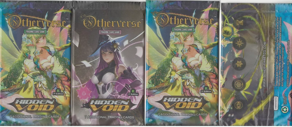 Otherverse TCG Hidden Void 1st Edition Kickstarter CCG 4 Booster pack Lot Set | eBay