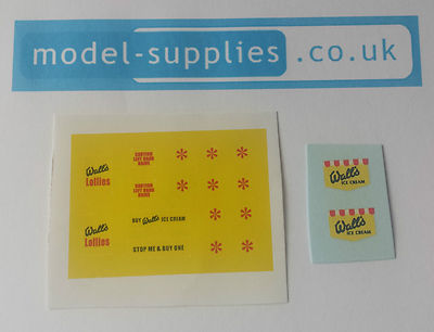 Corgi 447 / 474 Walls Ice Cream Van Reproduction Full Set of Decals | eBay