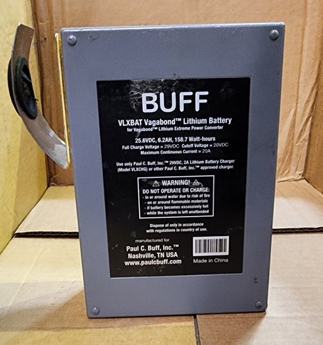 Buff VLXBAT Vagabond Lithium Battery 25.6VDC | eBay