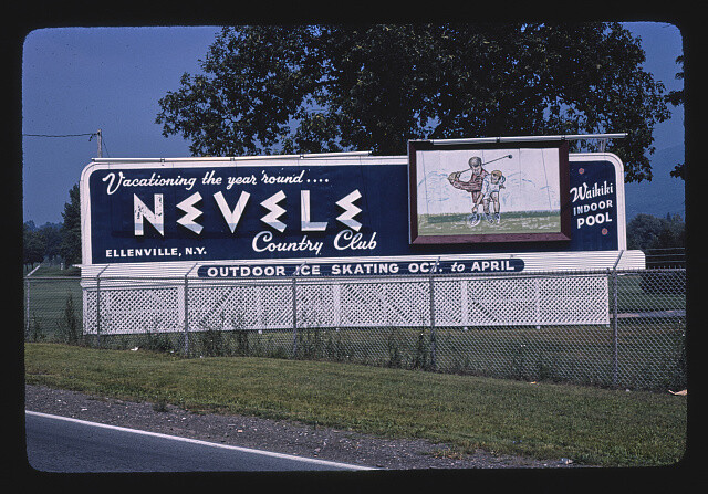 Nevele sign Ellenville New York 1980s Historic Old Photo | eBay Australia